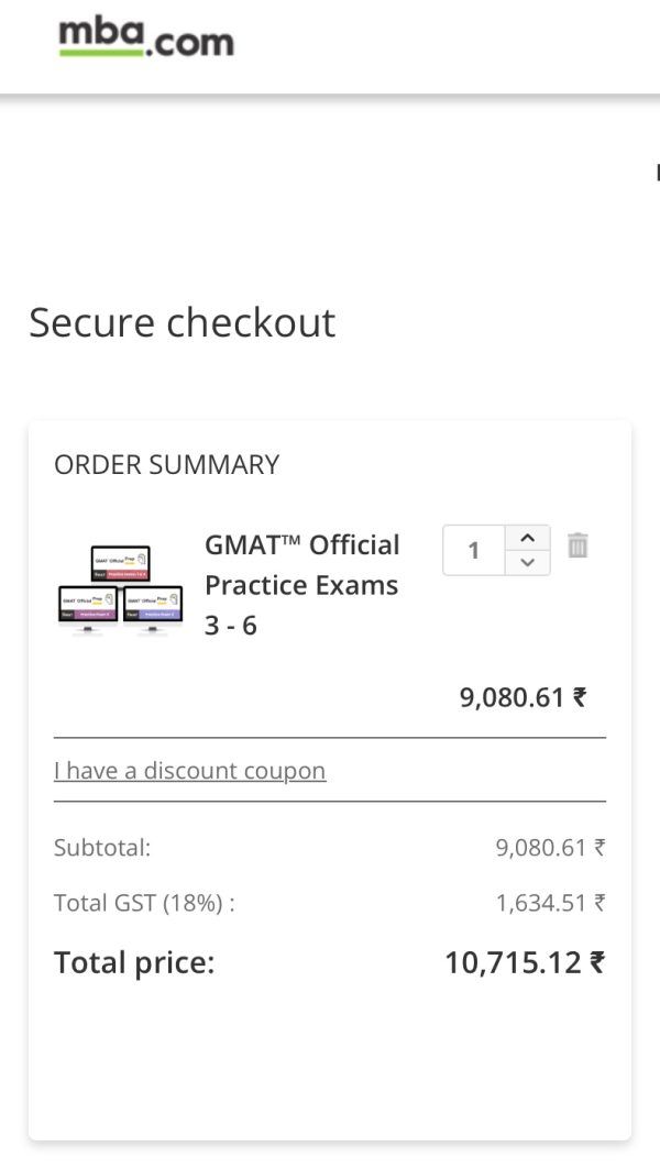 GMAT Official Practice Exams 3 – 6 – GMAT Intensive